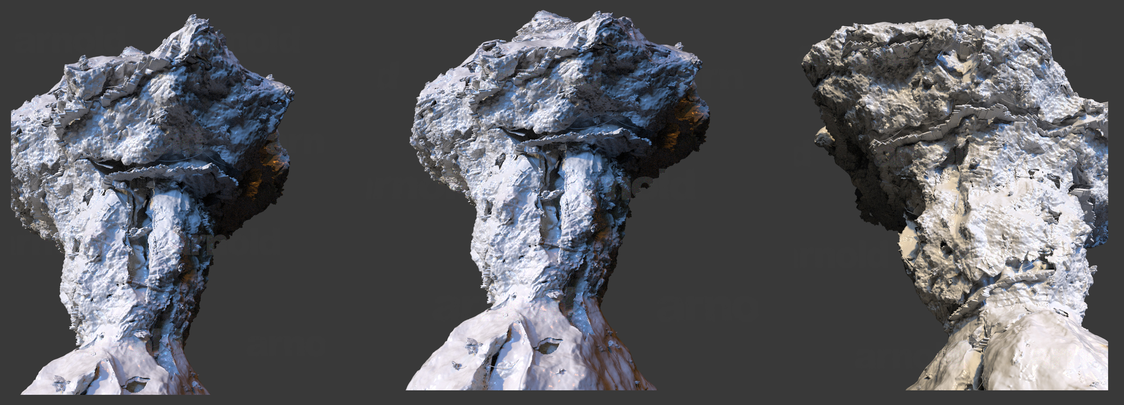 TechArt Worlds - Procedural mountain generator - Volume practices