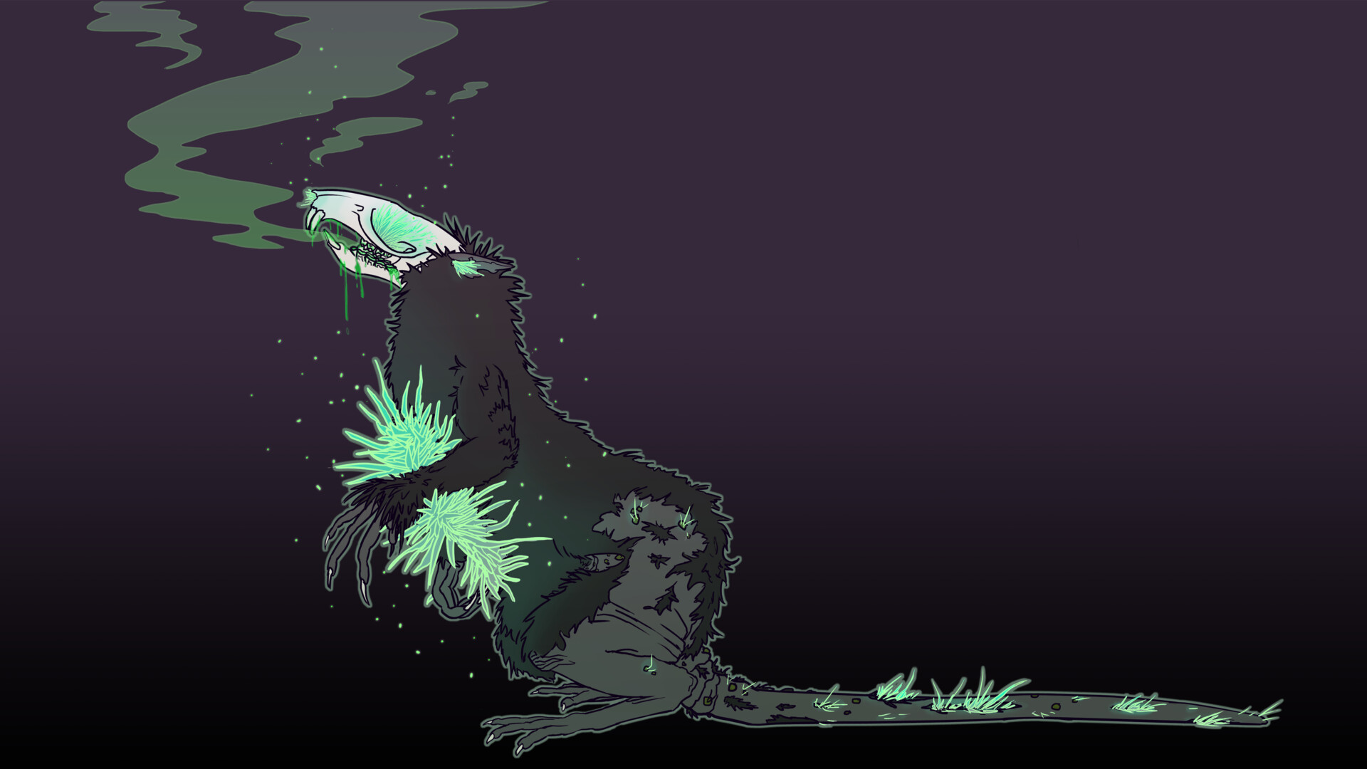 ArtStation - Diseased Rat Monster Concept Sketch