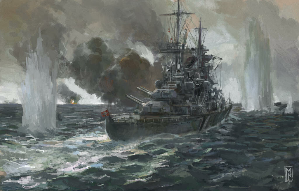 Mitchell Nolte - KMS Prinz Eugen , The Battle of Denmark Strait