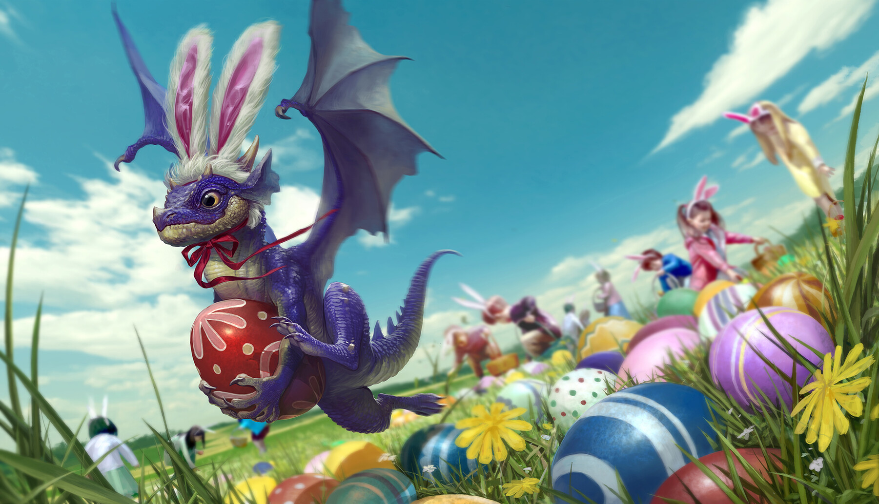 ArtStation - Easter Dragons