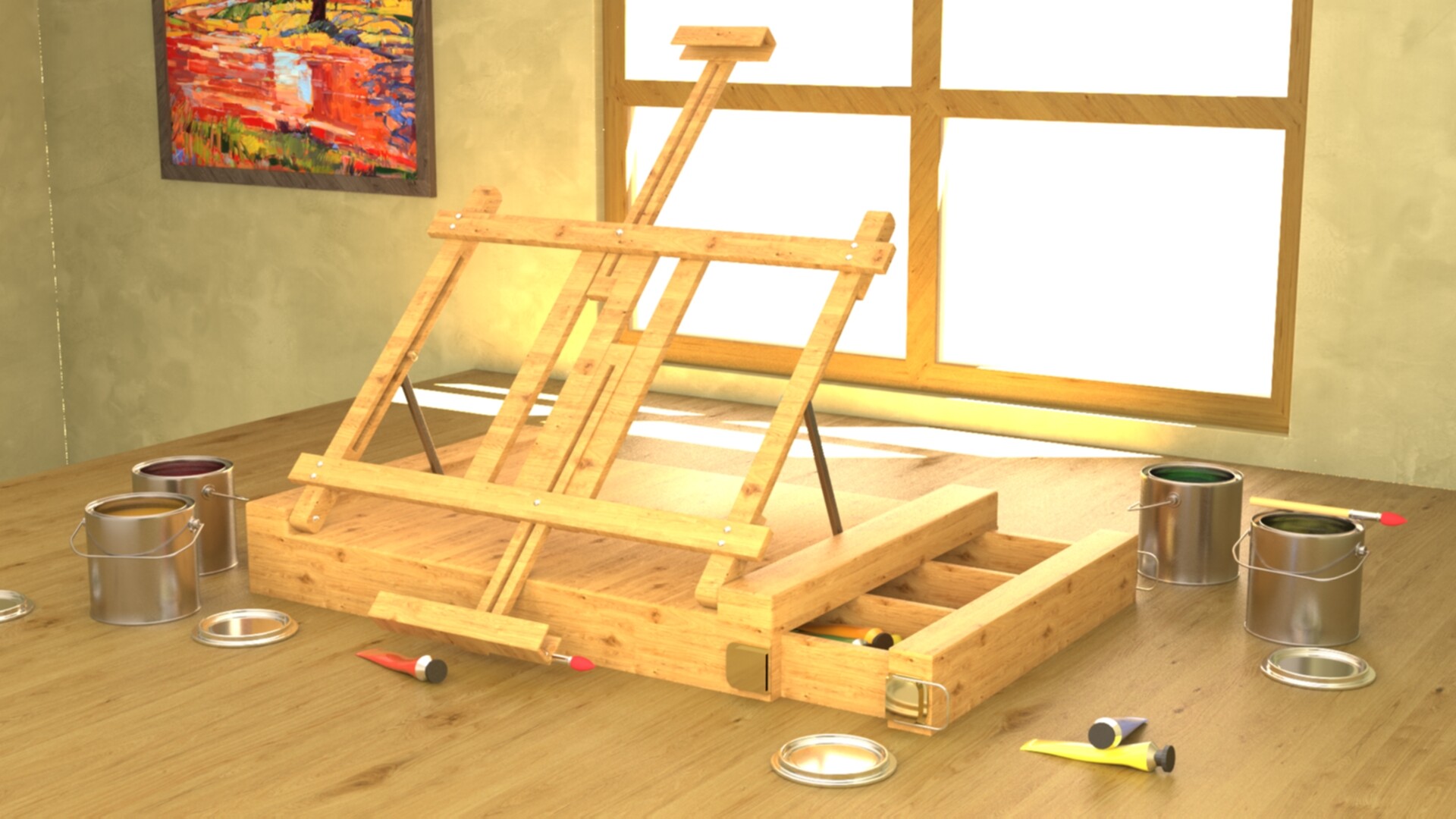 ArtStation - Paint_Stand