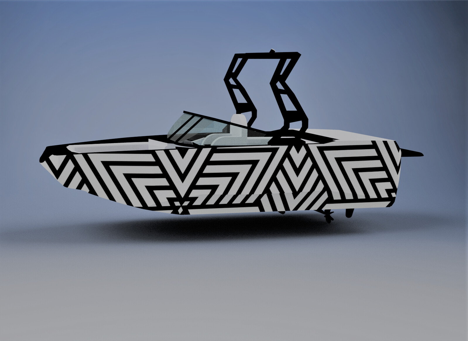 ArtStation - Wakeboard Boat