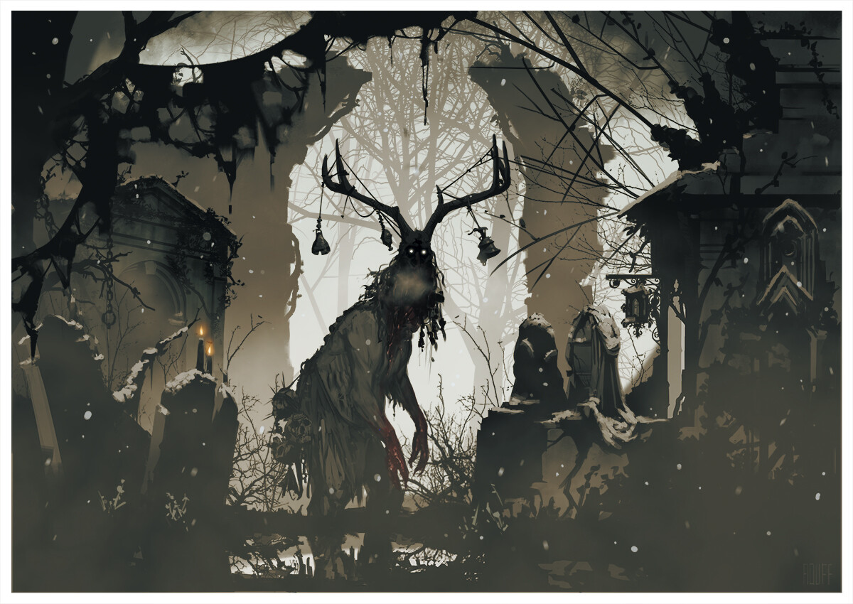 ArtStation - Wendigo (Version 1) by Adam Duff (LUCIDPIXUL)