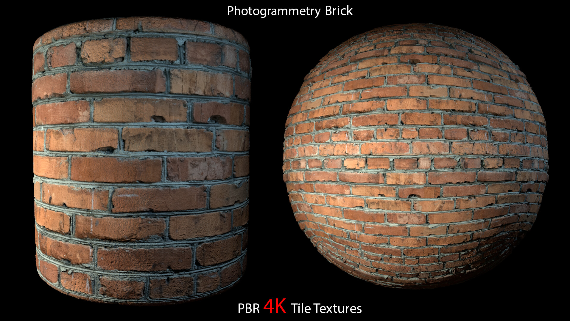 Serj Sergeev - Photogrammetry Brick wall PBR 4k Tile Texture