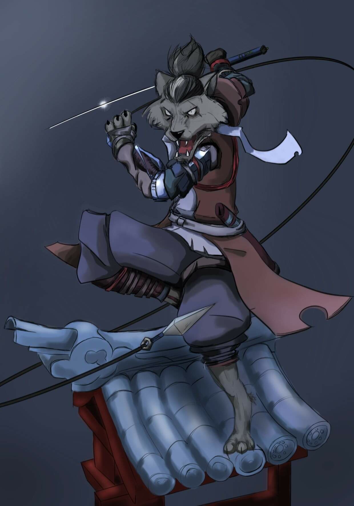ArtStation - Sekiro wolf chara design