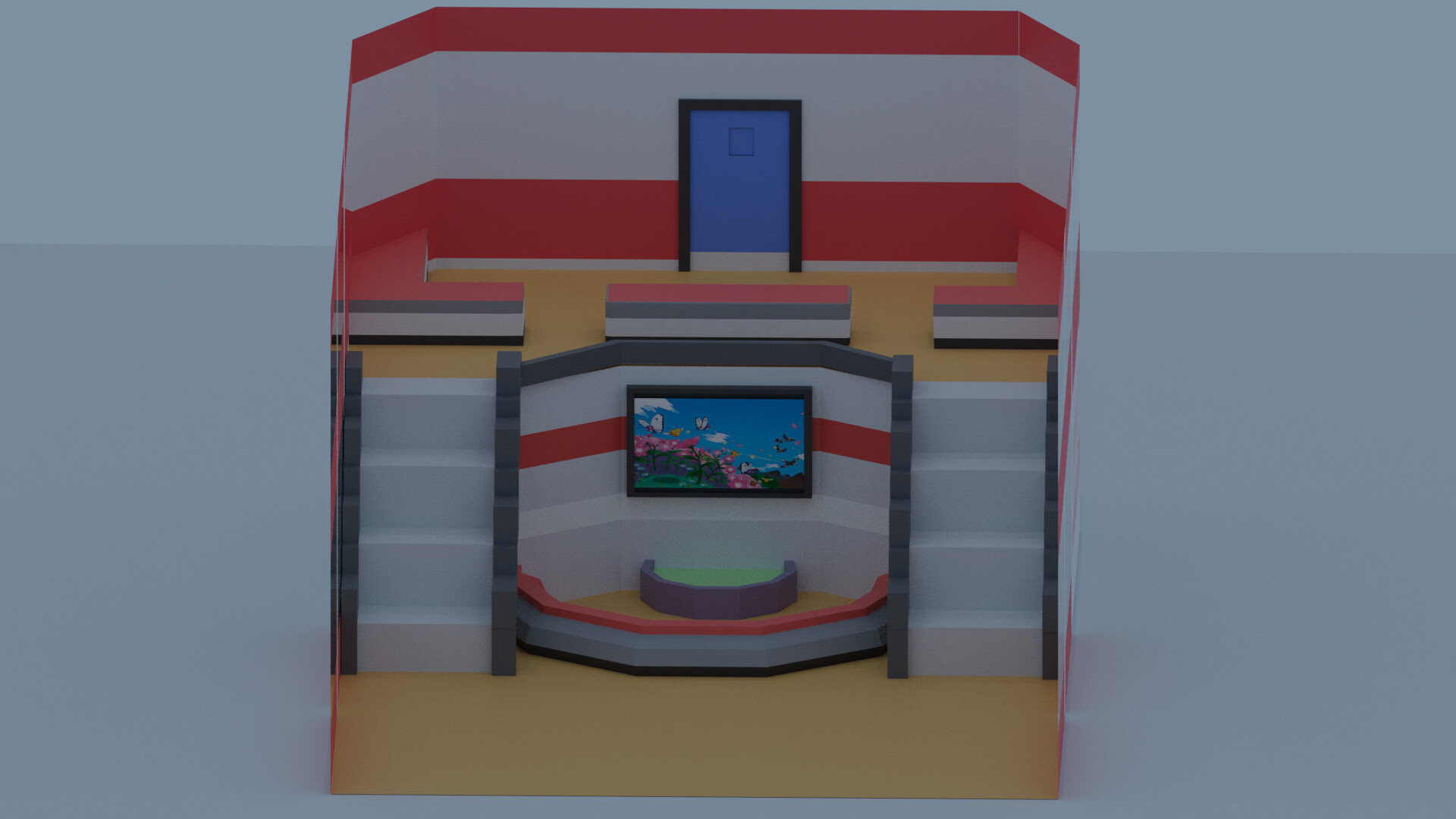 ArtStation - Pokemon Center Inside ( Low Poly )