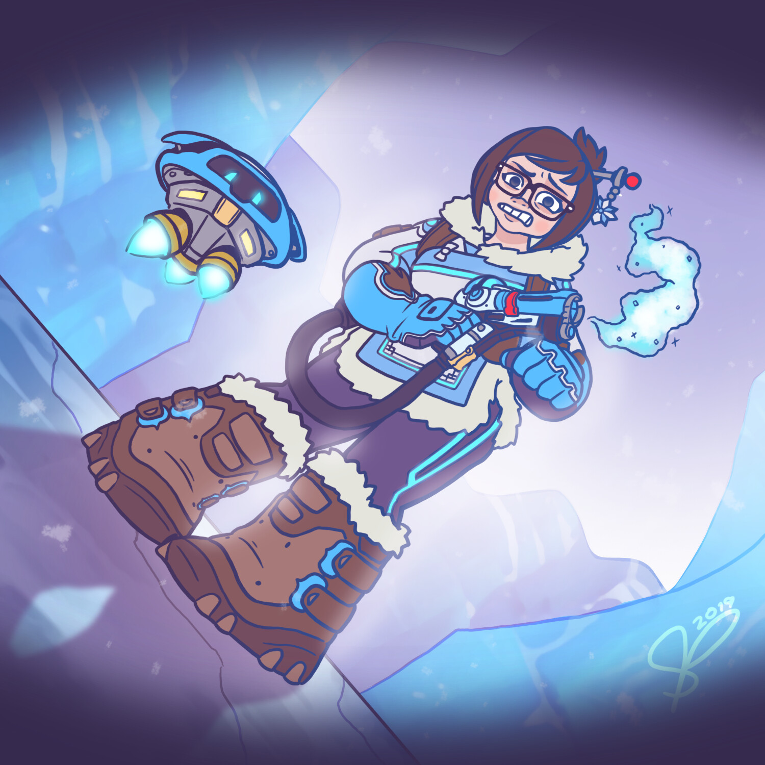 how to draw mei overwatch