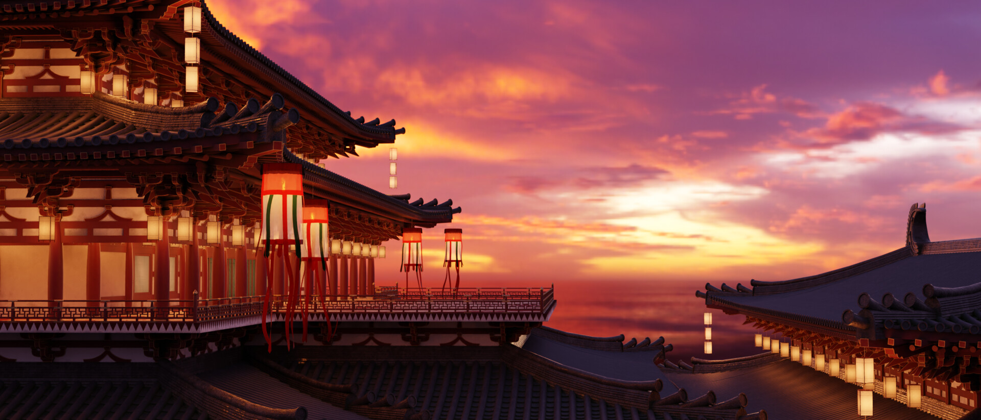 ArtStation - The Tang Dynasty palace of ancient China