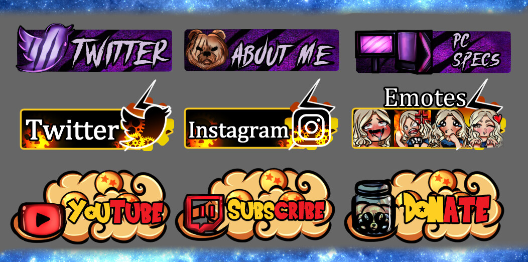 ArtStation - Twitch Panels Commissions