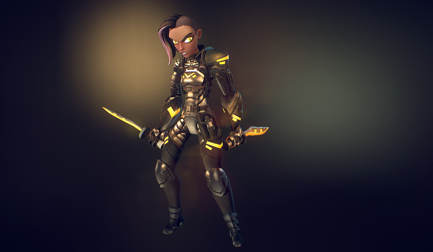 ArtStation - Halima - Sci-fi Assassin