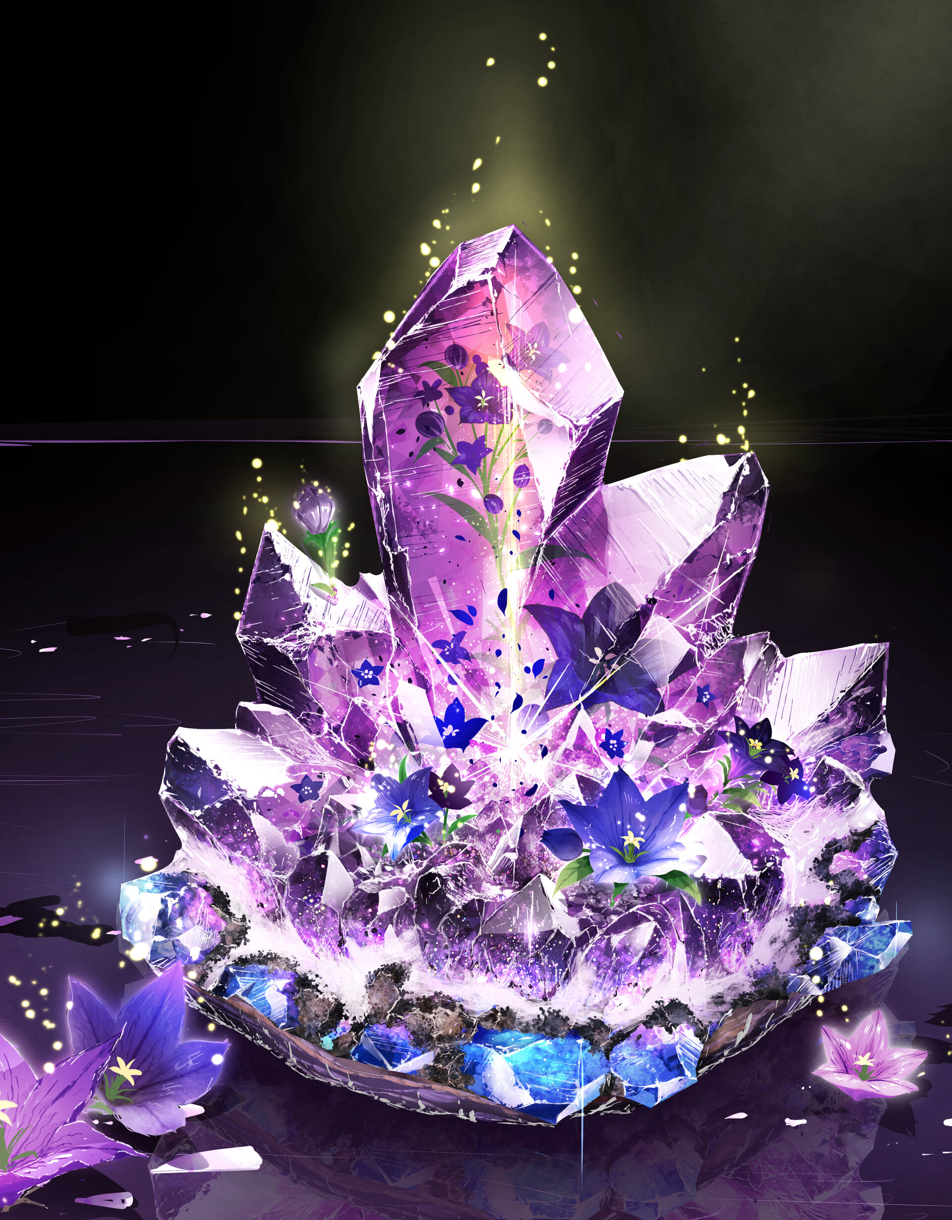 ArtStation - Flowering Amethyst