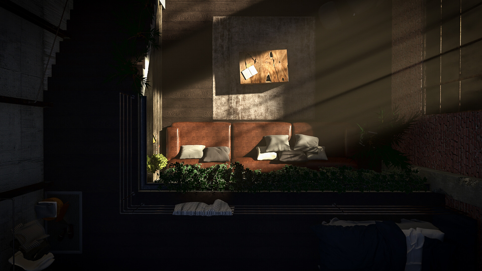Black Pixel - Dusty Loft | Interior Visualisation