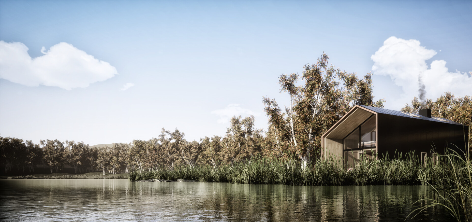 Black Pixel - House at the lake | Exterior Visualisation