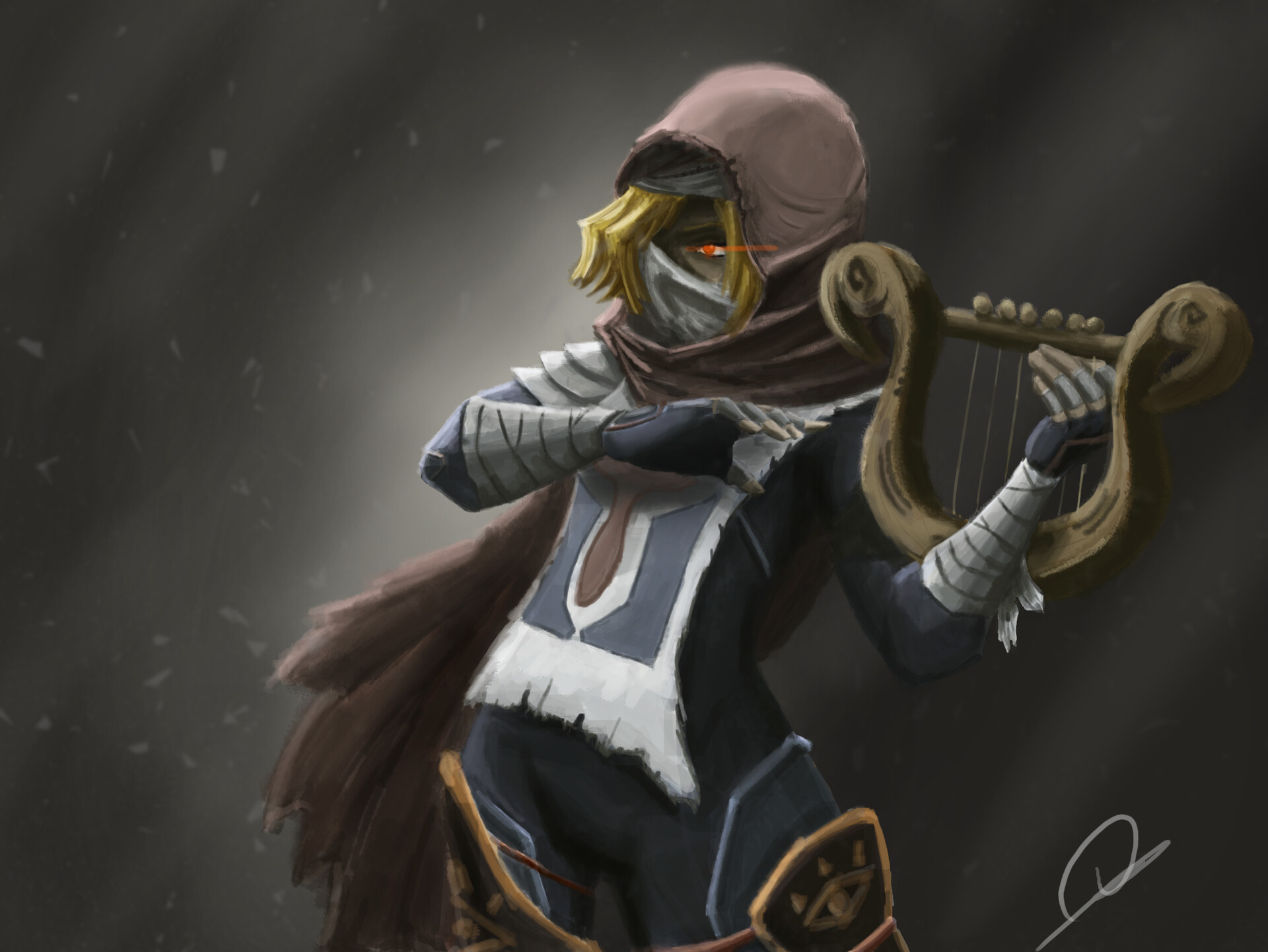 ArtStation - Sheik, wielder of the triforce of courage (TLOZ Fanart)