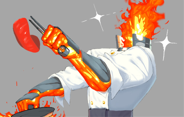 ArtStation - Fire chef 2