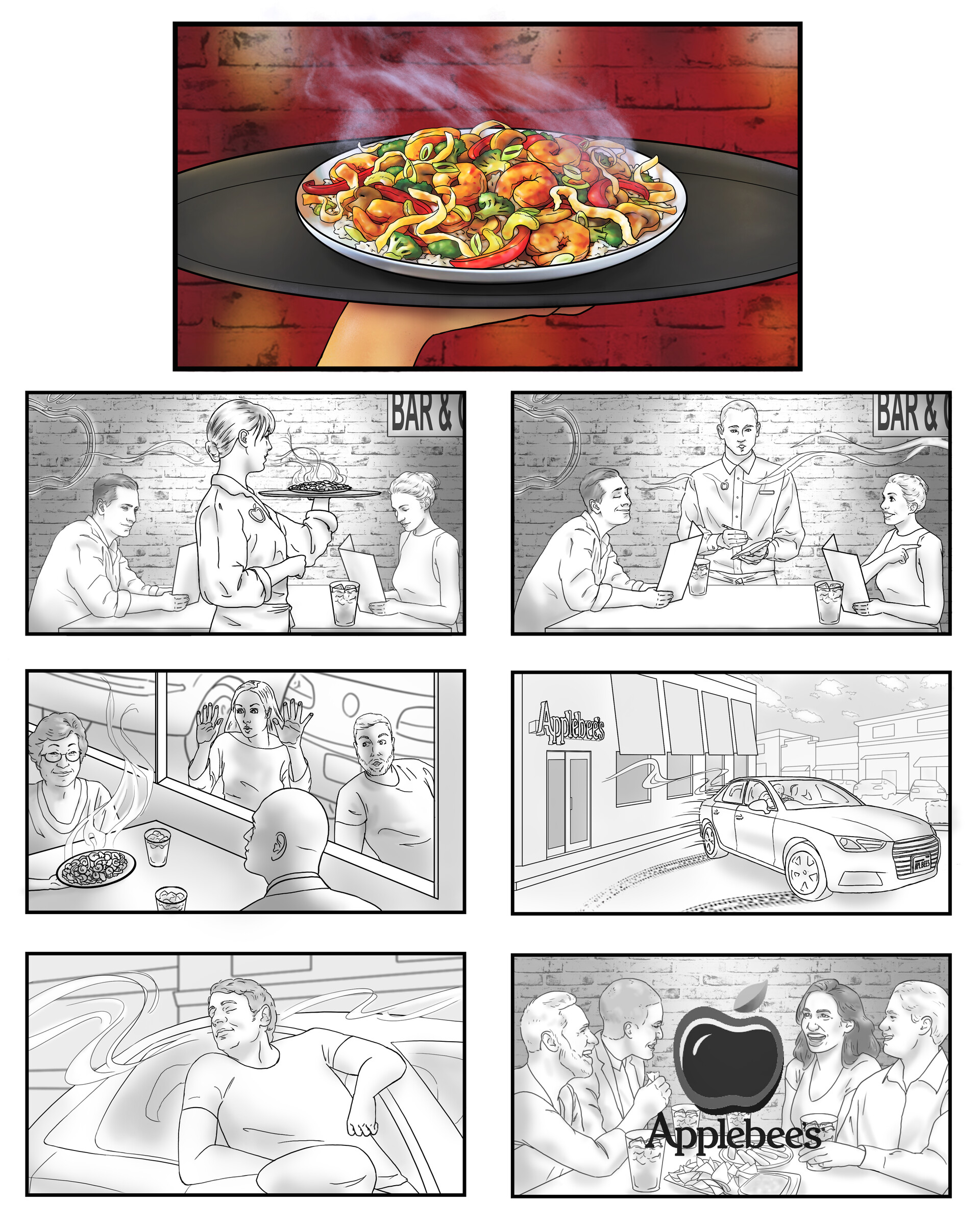 ArtStation - Advert storyboard