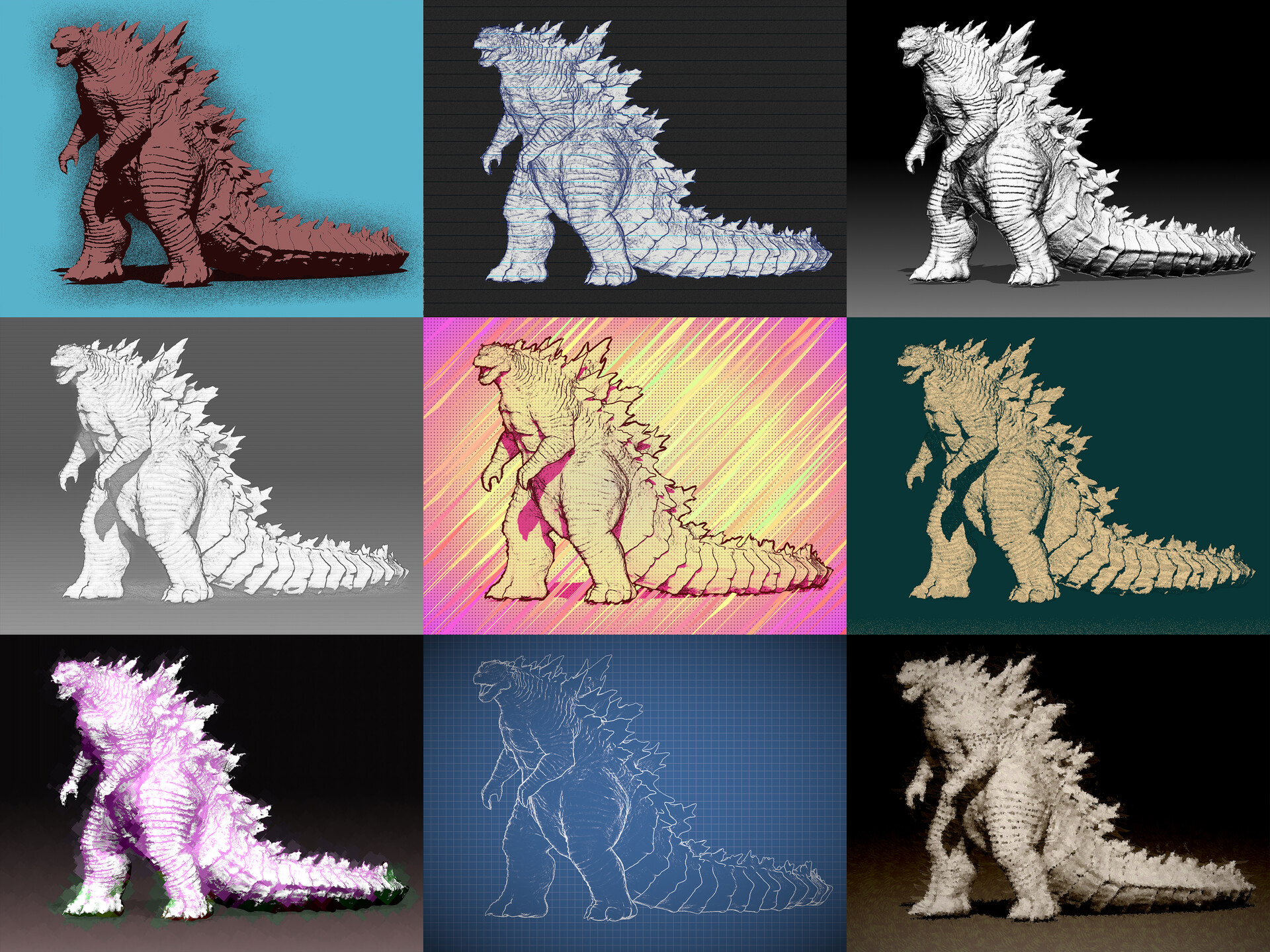 ArtStation - Godzilla
