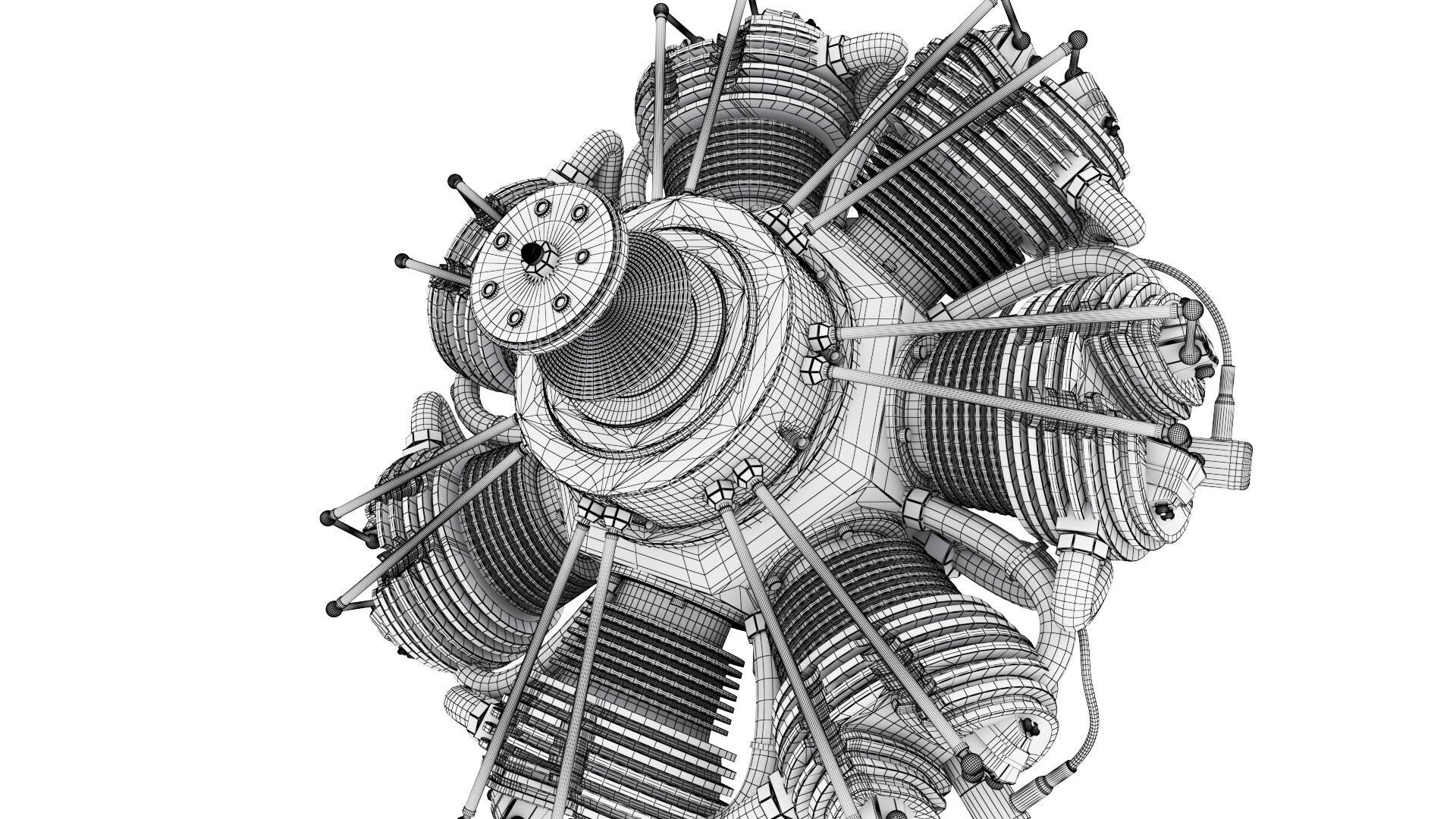 Radial Engine Clipart