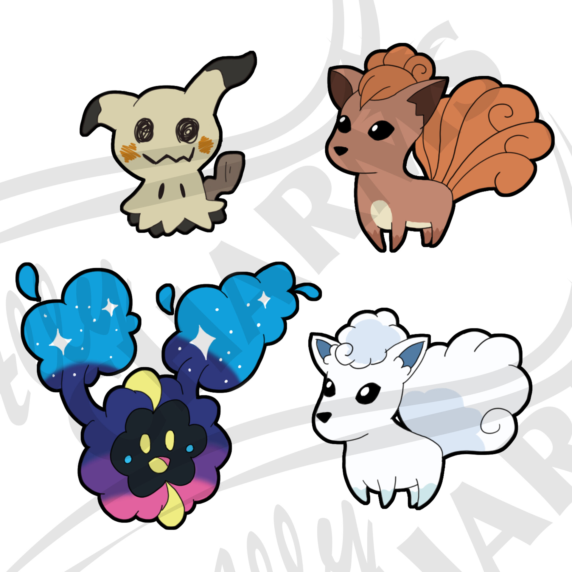 ArtStation - Pokemon Chibis