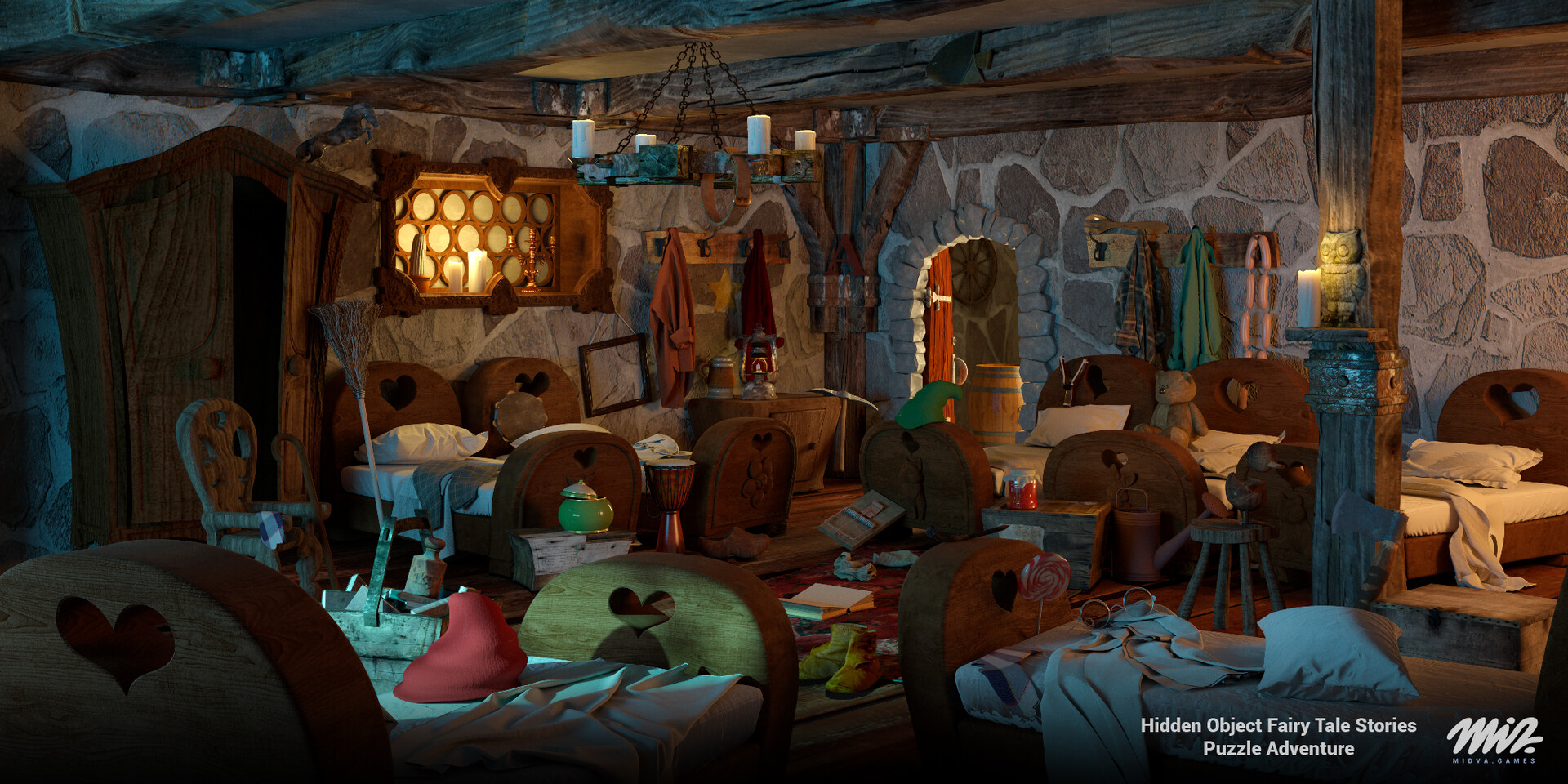 ArtStation - Dwarfs' Bedroom