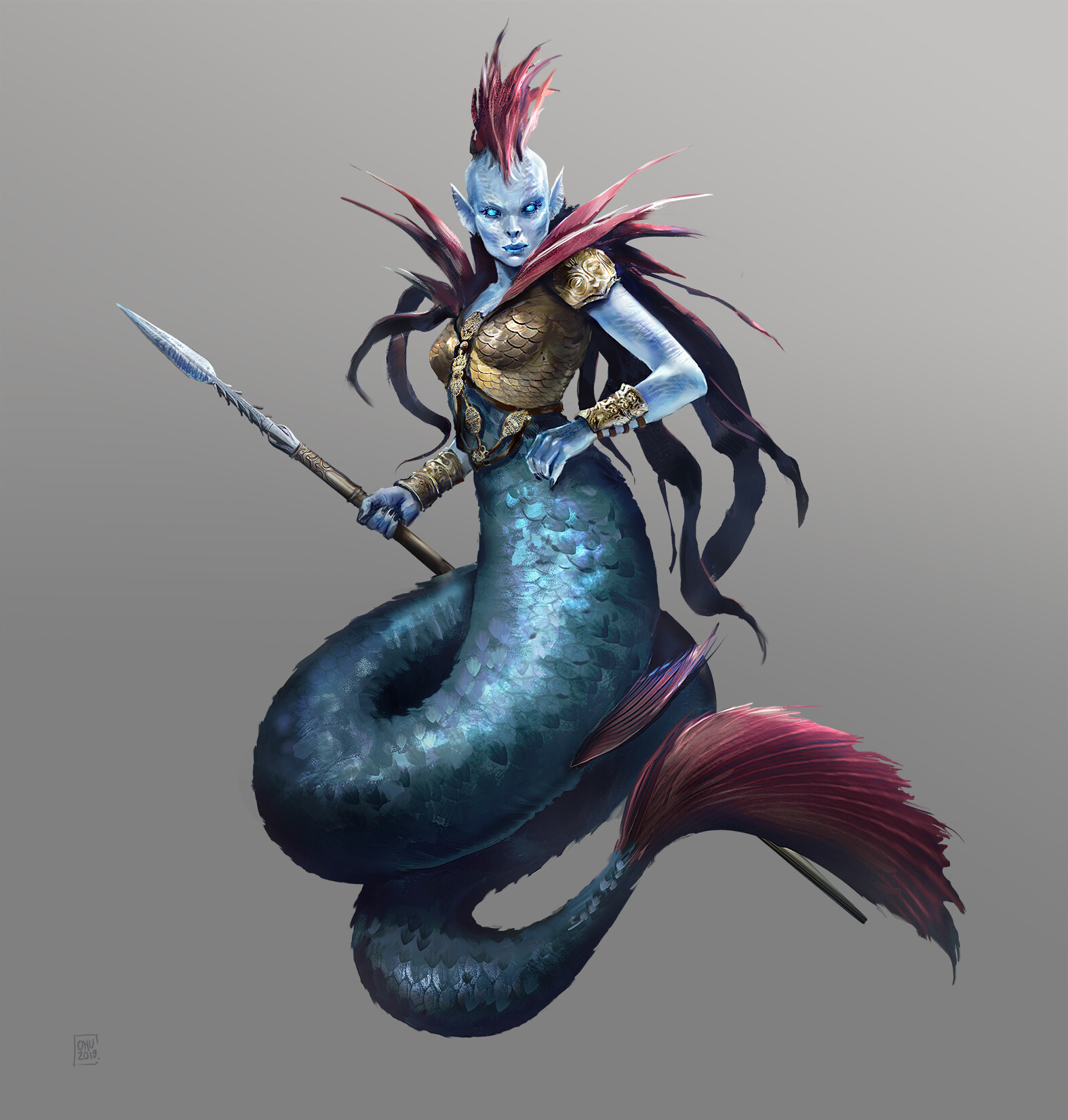 ArtStation - Mermay 2019- mermaid concept character