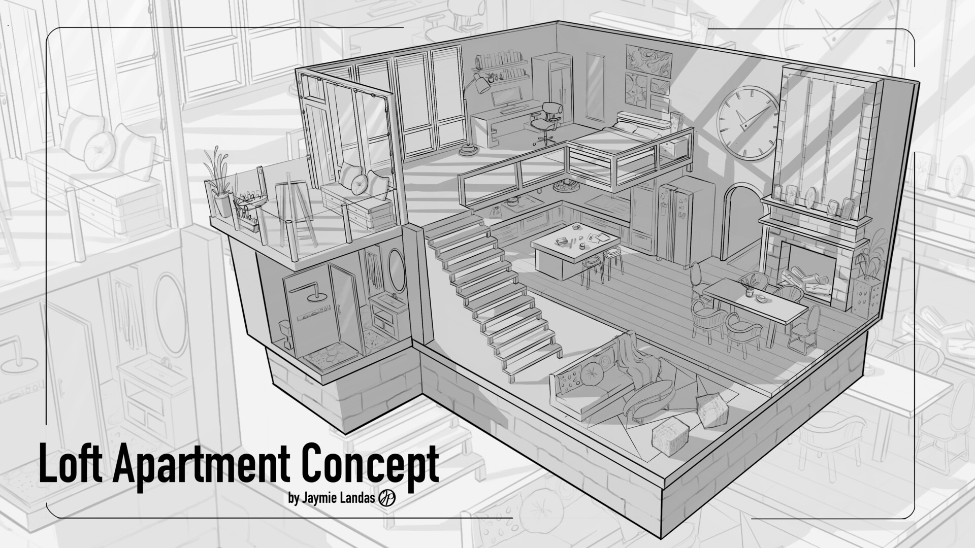 ArtStation - Loft Apartment Concept