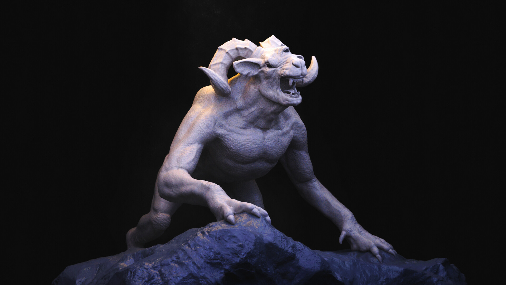 ArtStation - Witcher 3 Fan Art - Creature Sculpt