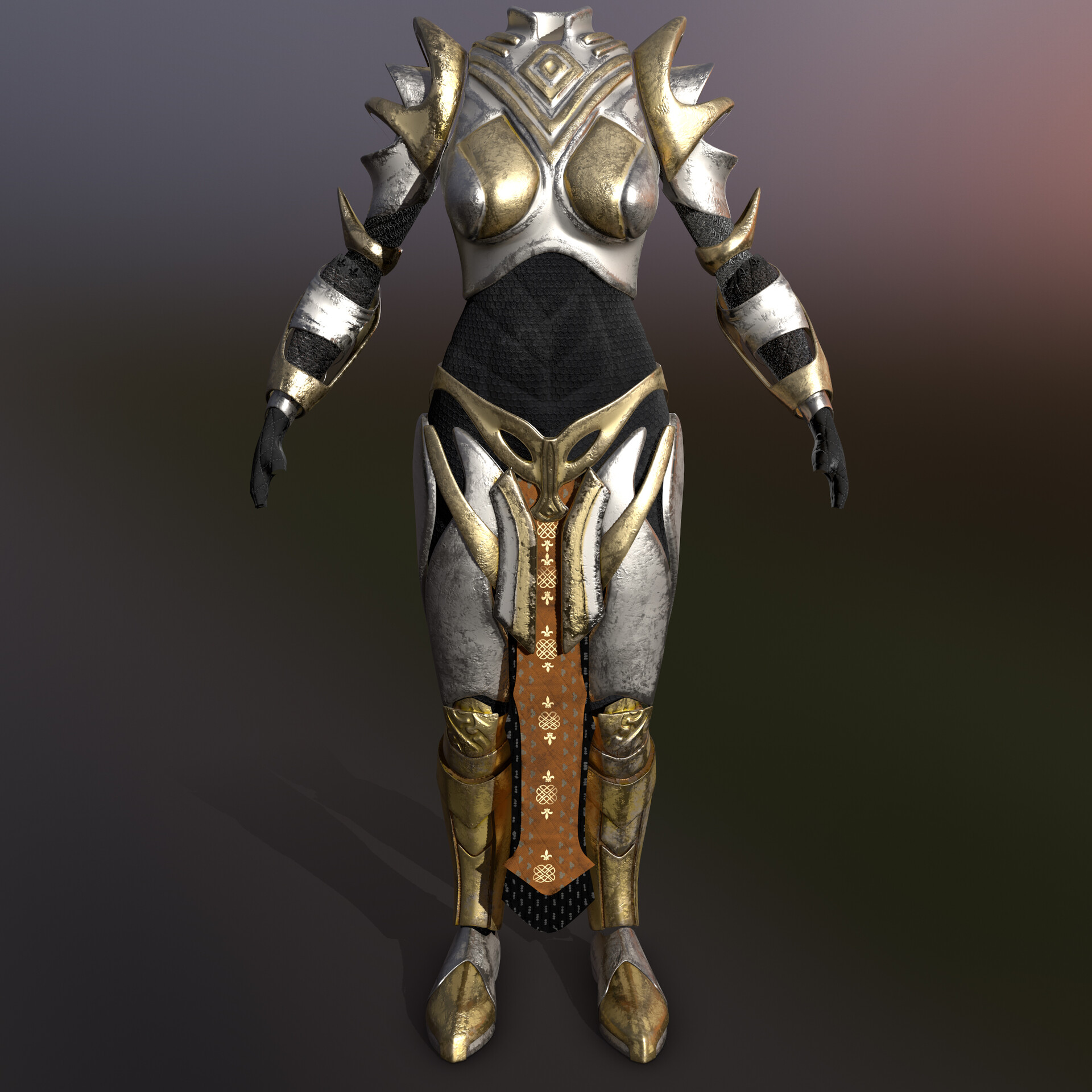 Mohamed Adel - Full heavy armor for Warrior female character V.02 😃