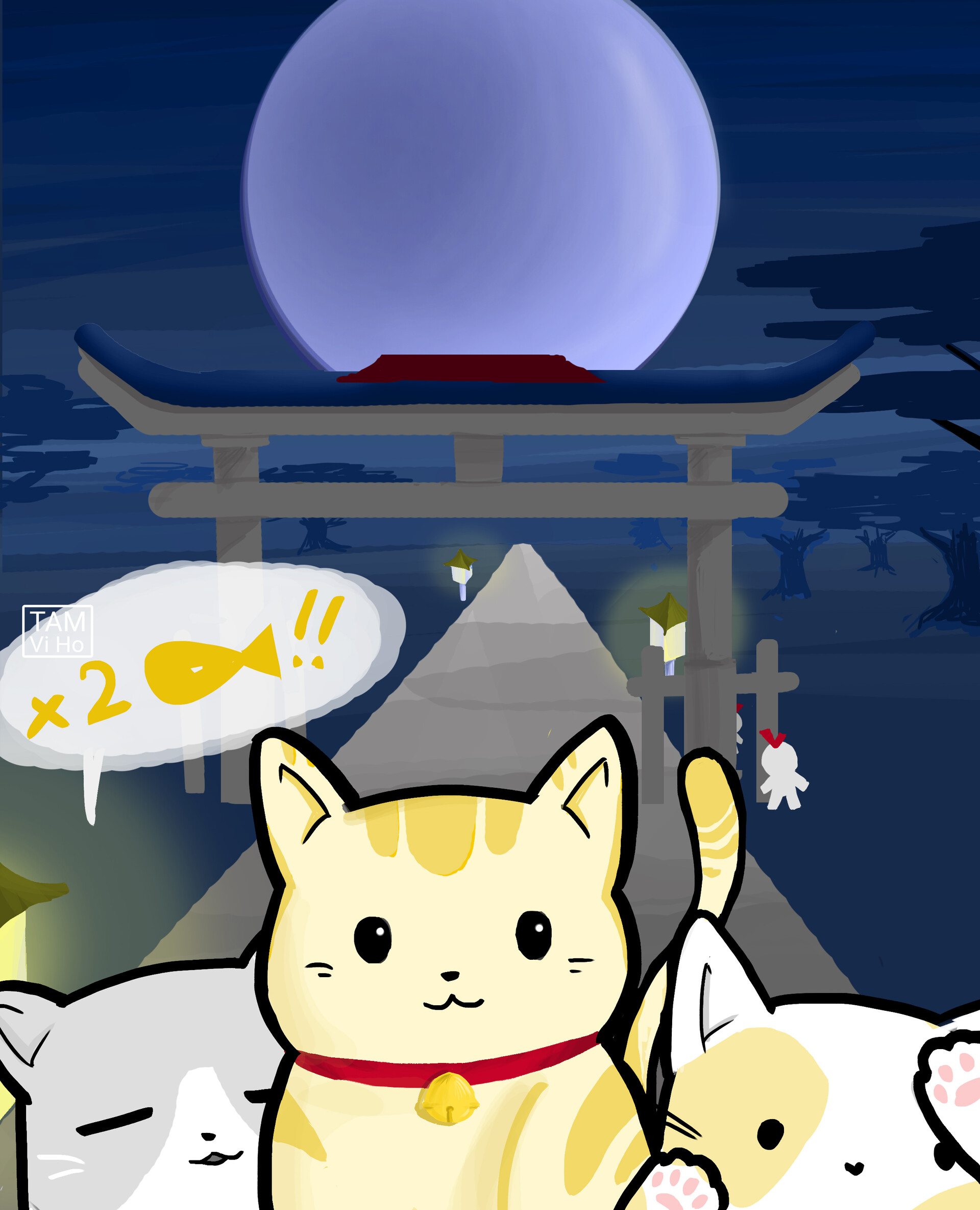 ArtStation - Cat in Heian