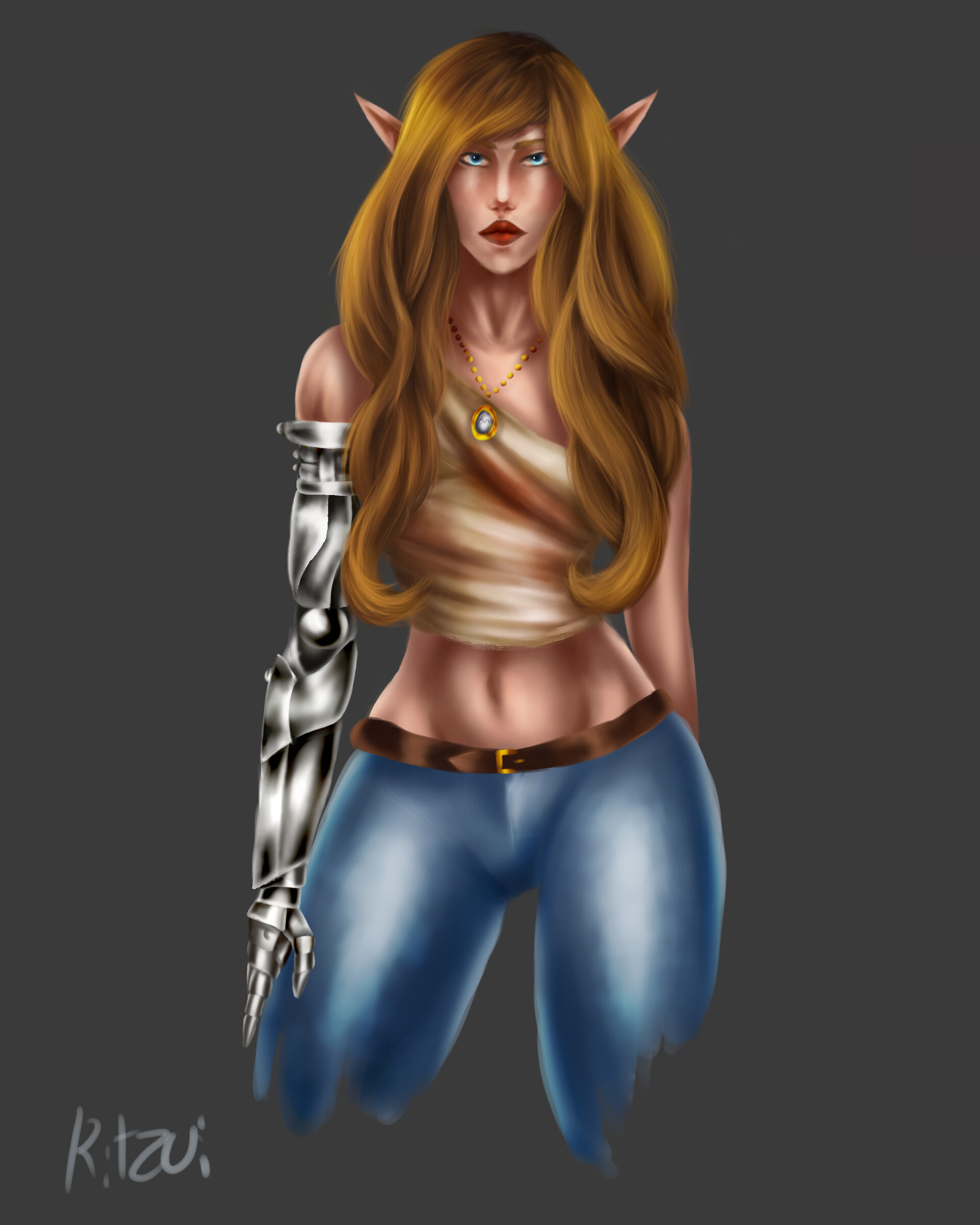 how to draw metal arm