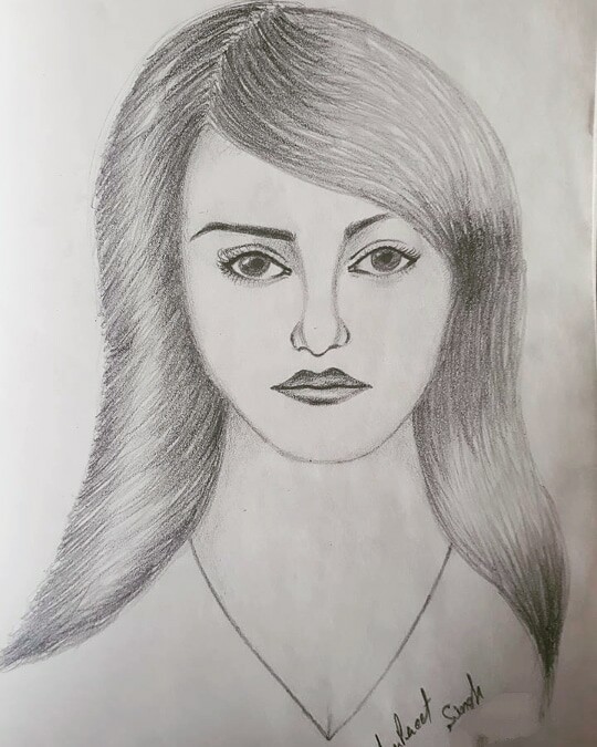 ArtStation - Girl drawing