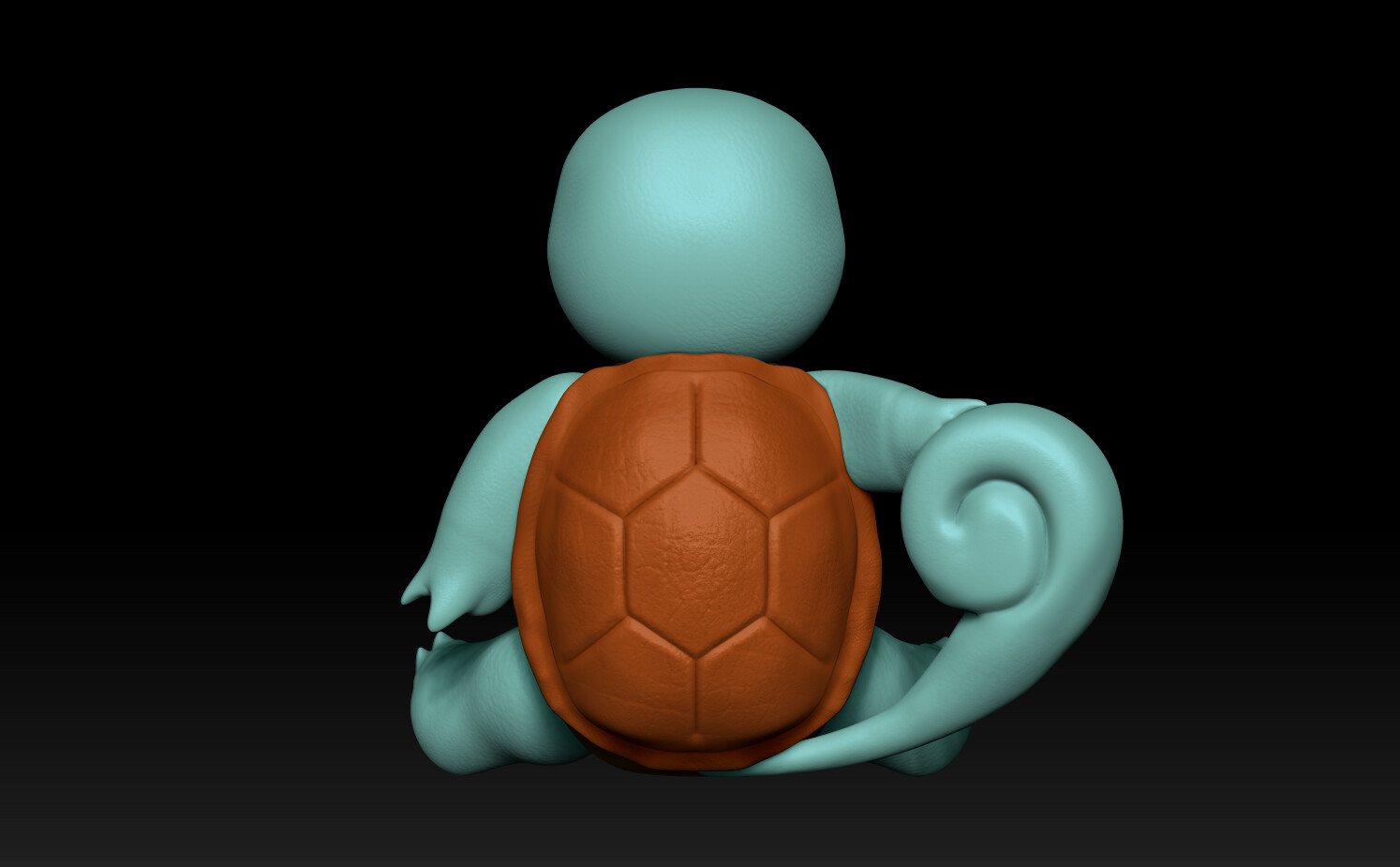 Thibaut Leroy - SQUIRTLE CARTOON - SCULPT
