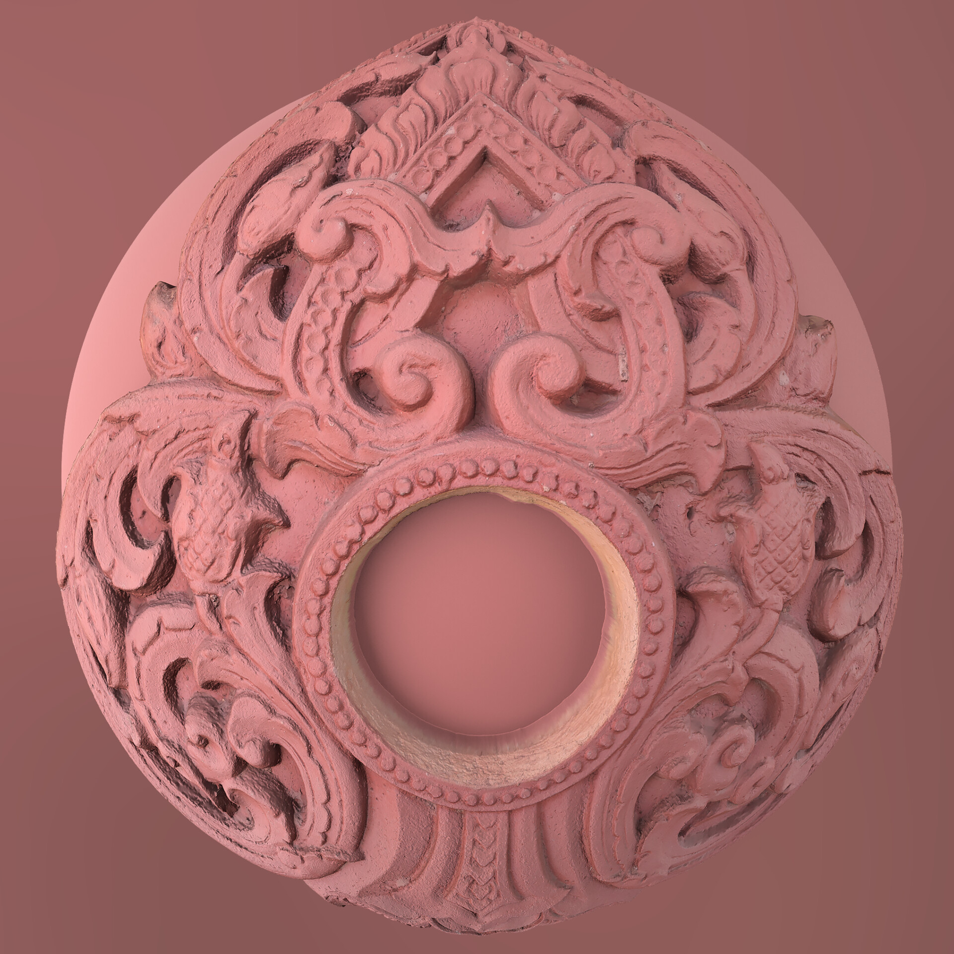 ArtStation - Scanned Concrete Ornament