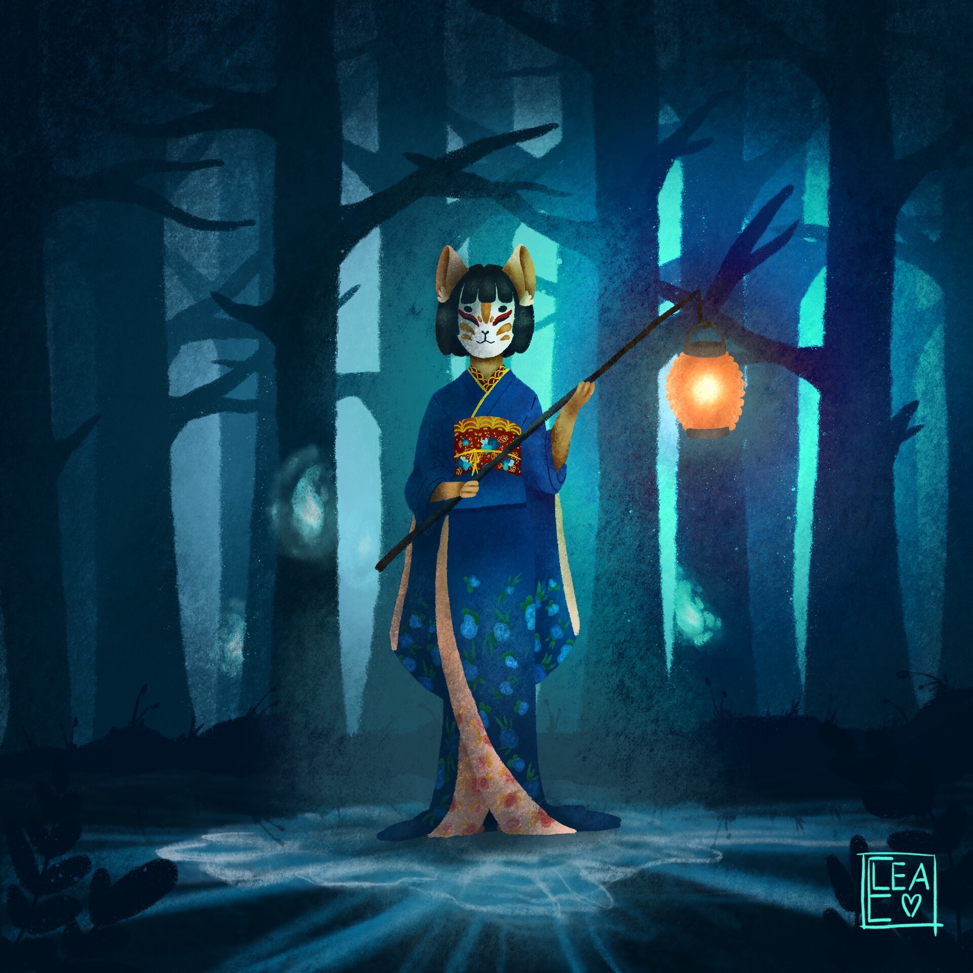 ArtStation - Kitsune Forest