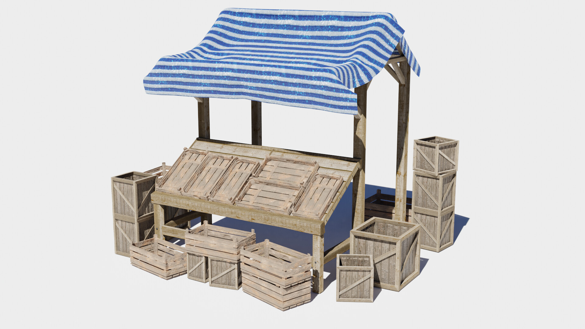 ArtStation - Empty Market Stall