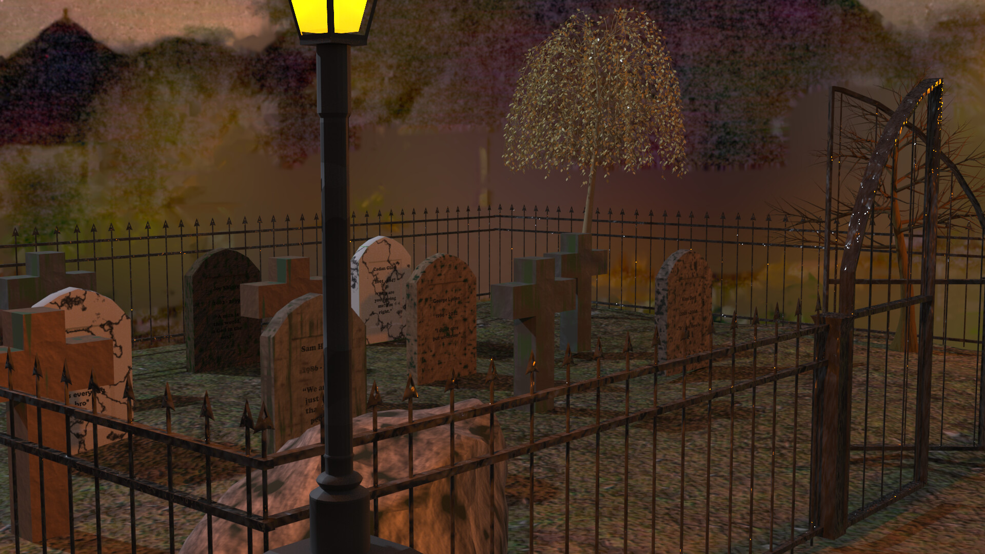 Kian Burt - Graveyard Scene Renders