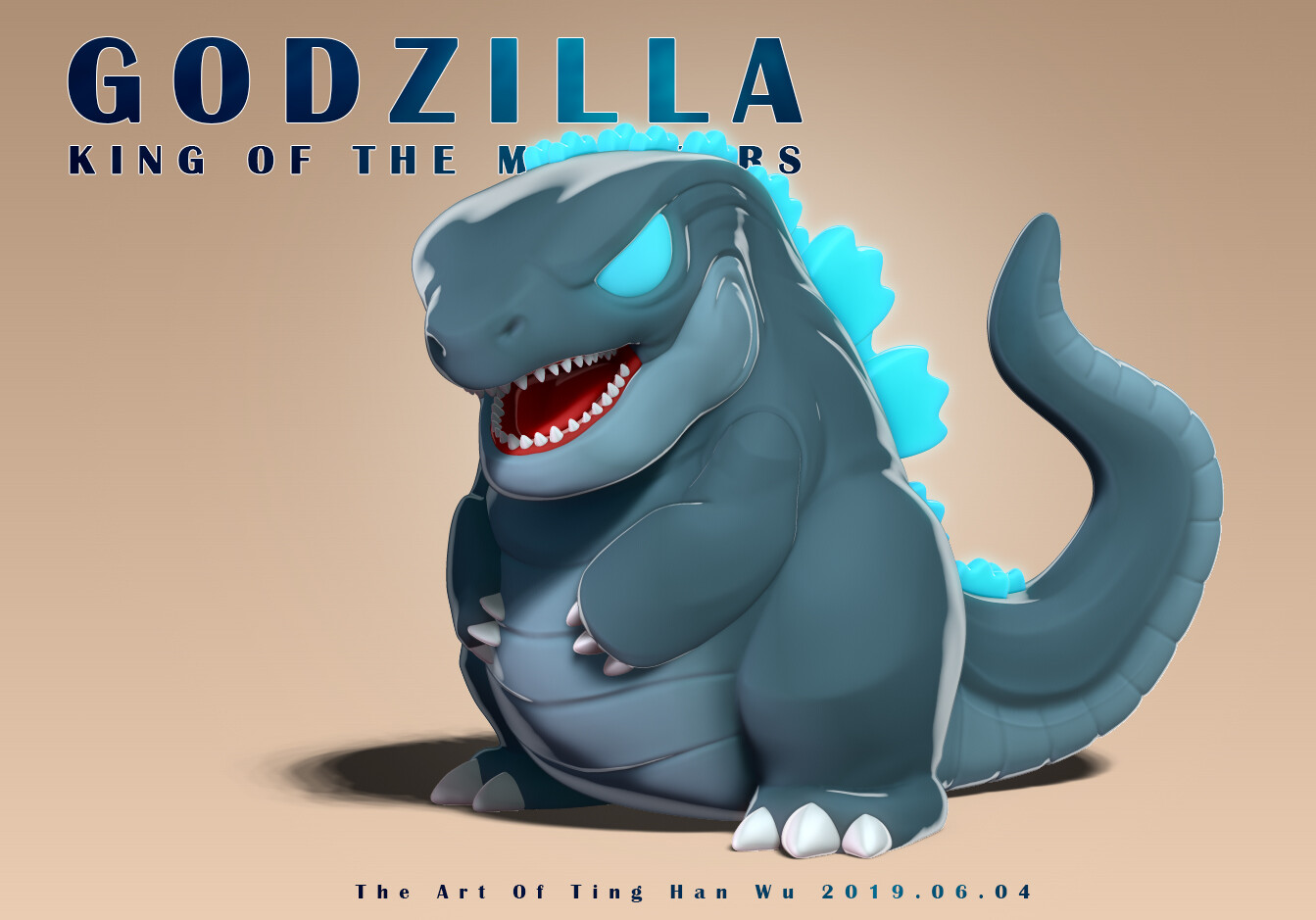 ArtStation - 哥吉拉公仔Godzilla