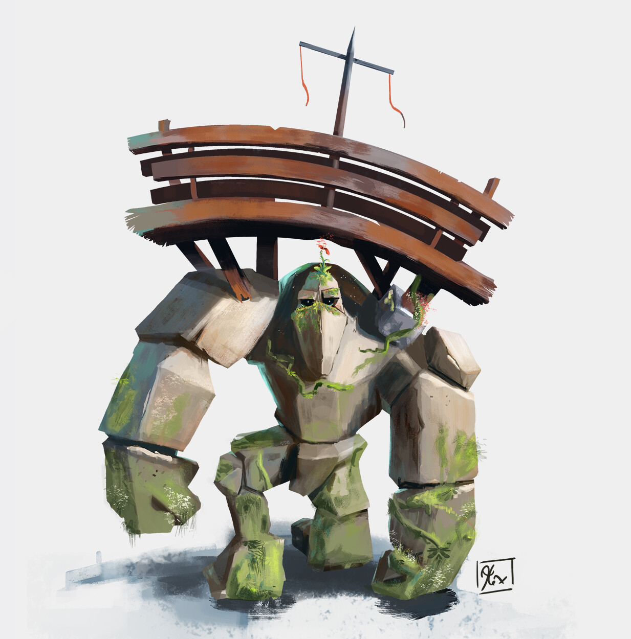 ArtStation - Dwayne the angry Rock