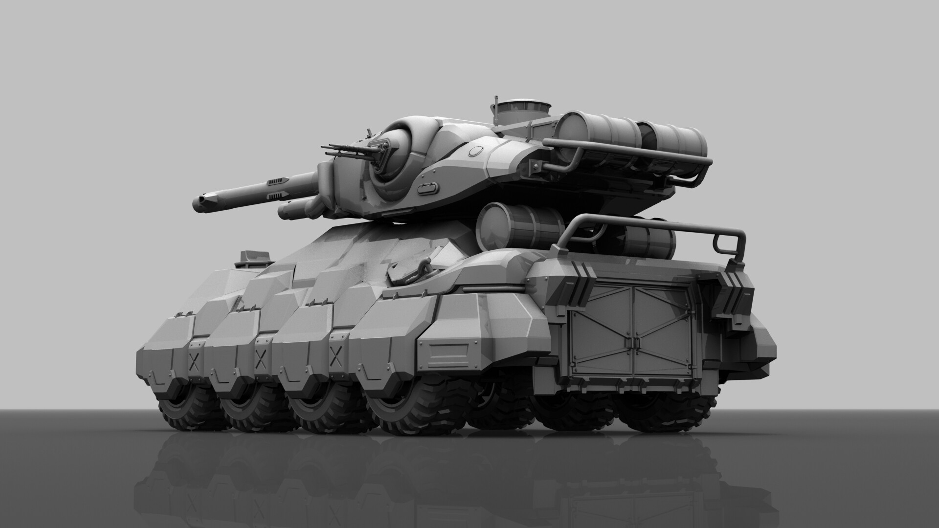 ArtStation - 3D Assault Tank Model