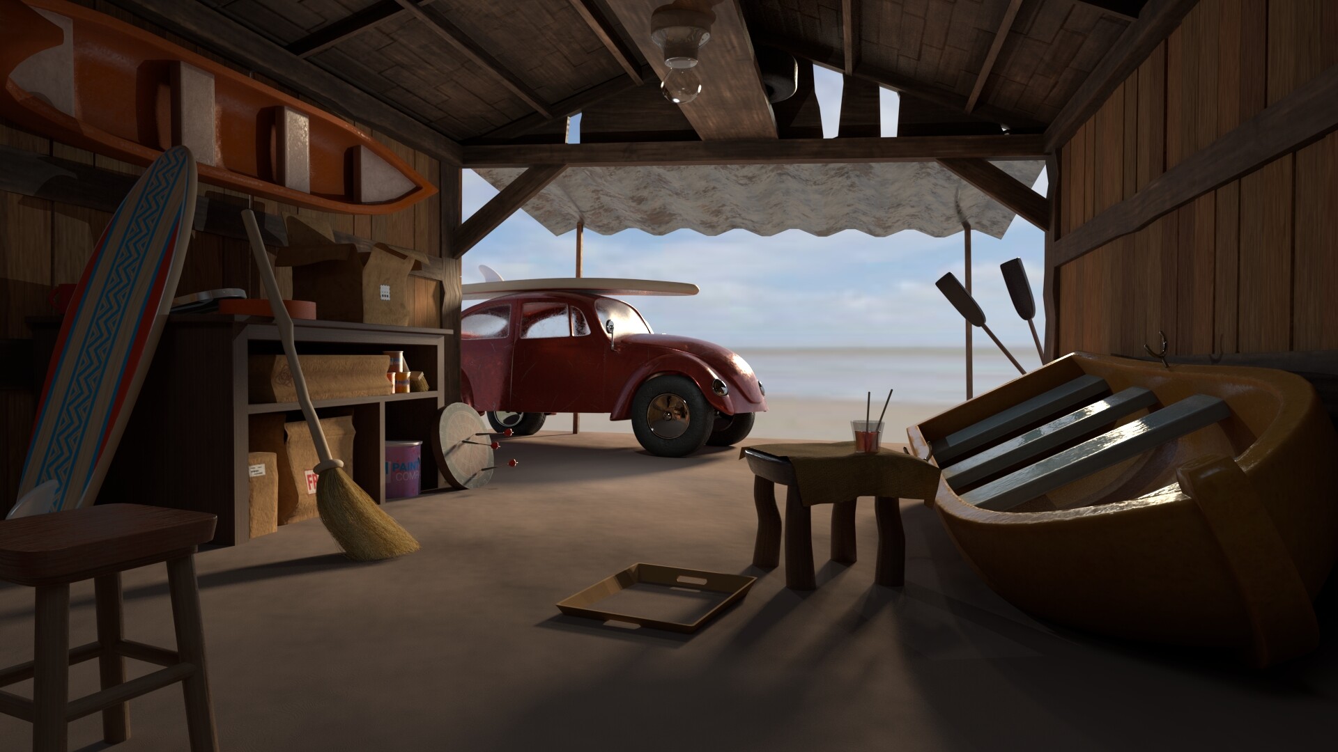 ArtStation - Lilo and Stitch Garage/Shack Updated