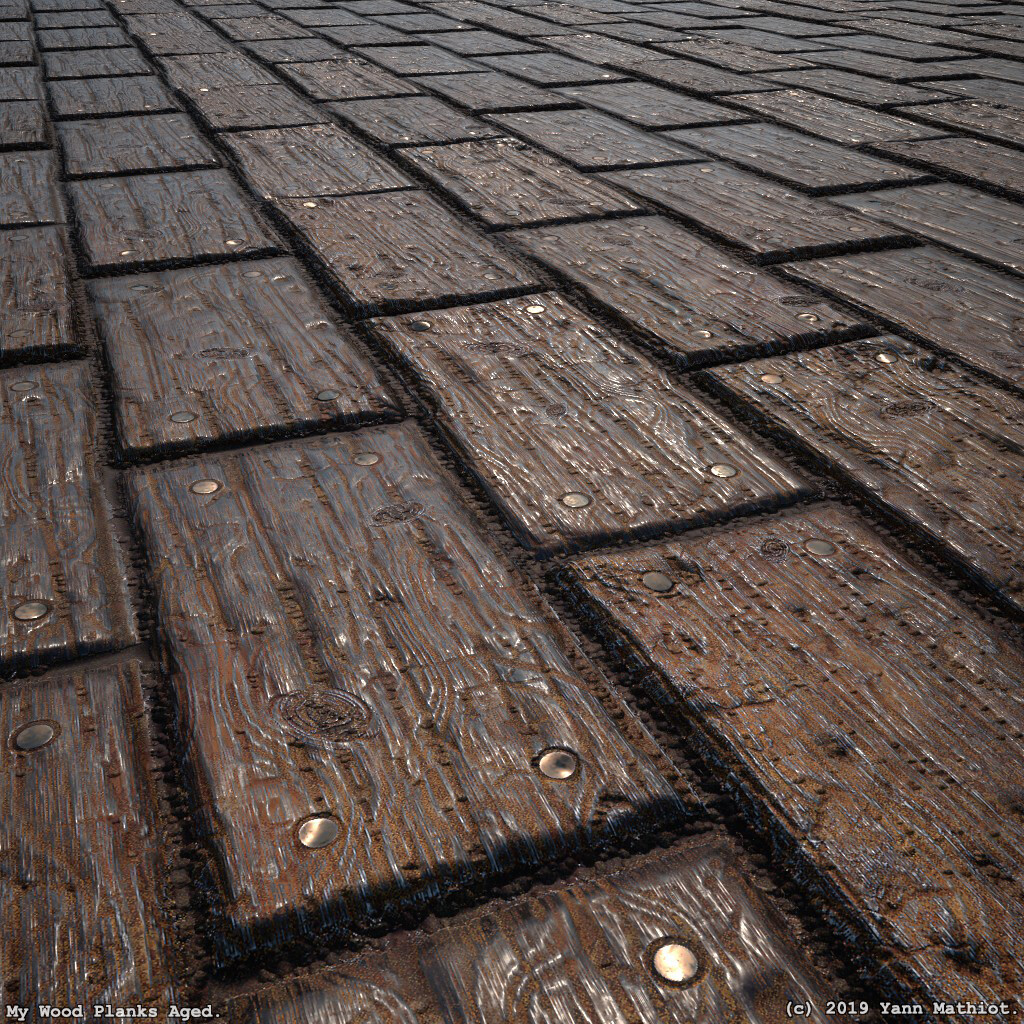 ArtStation - My Wood Planks Aged