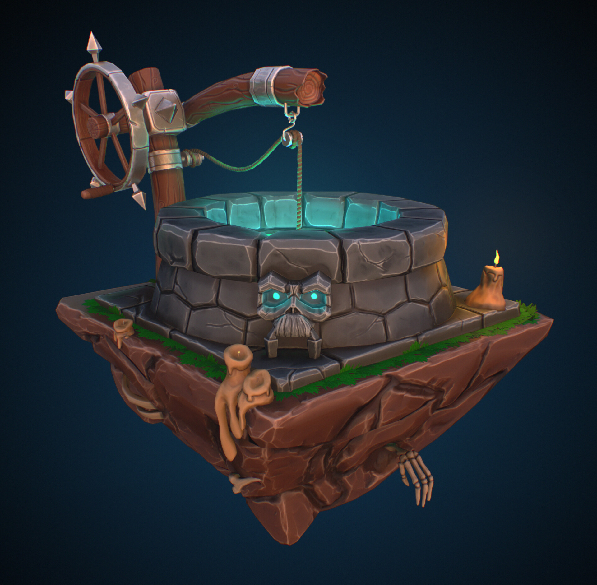 ArtStation - Water Well Skull