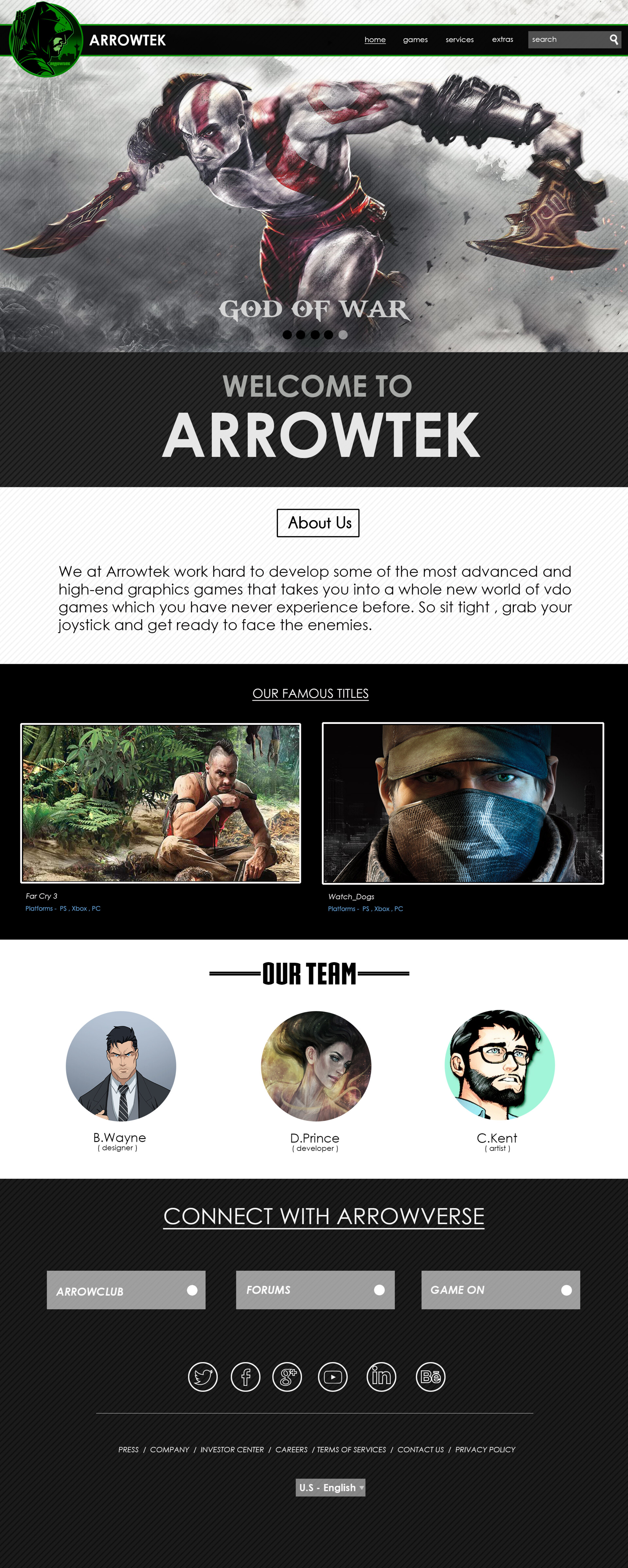 ArtStation - UI Design- Website
