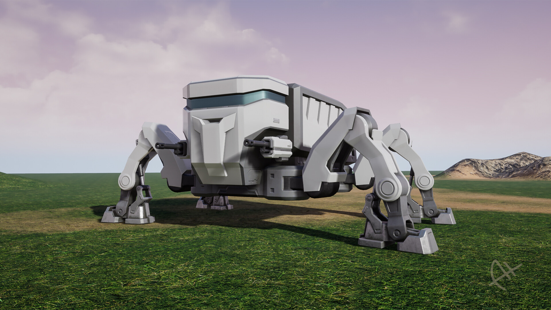 ArtStation - Transport mech, Andrey Zhitnikov