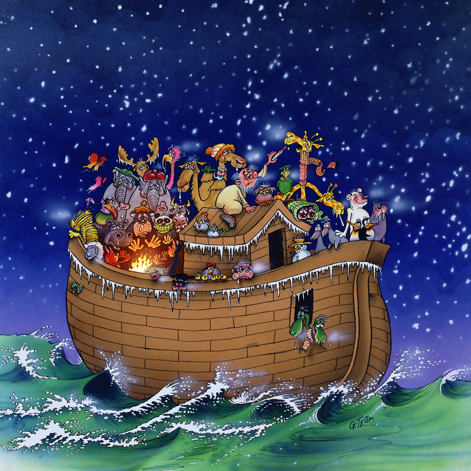 ArtStation - Noah's arch in winter.