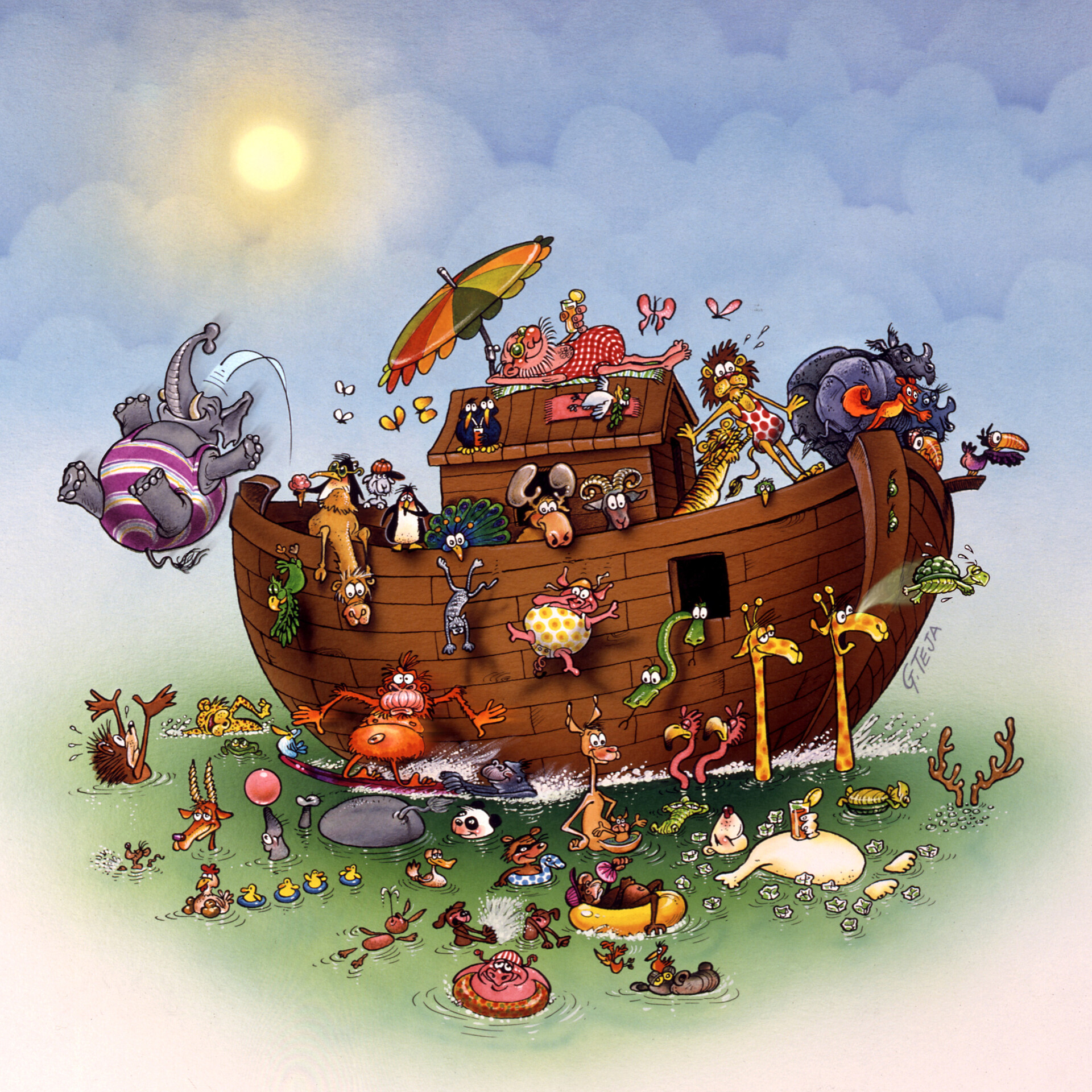 ArtStation - Noah's arch in hot summer.