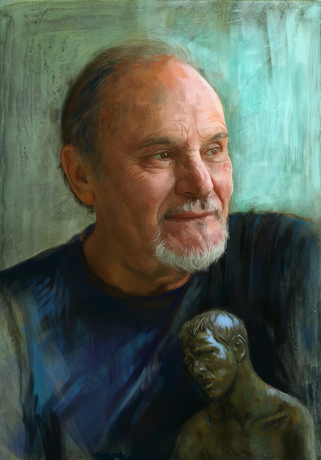 ArtStation - Portrait of my father.