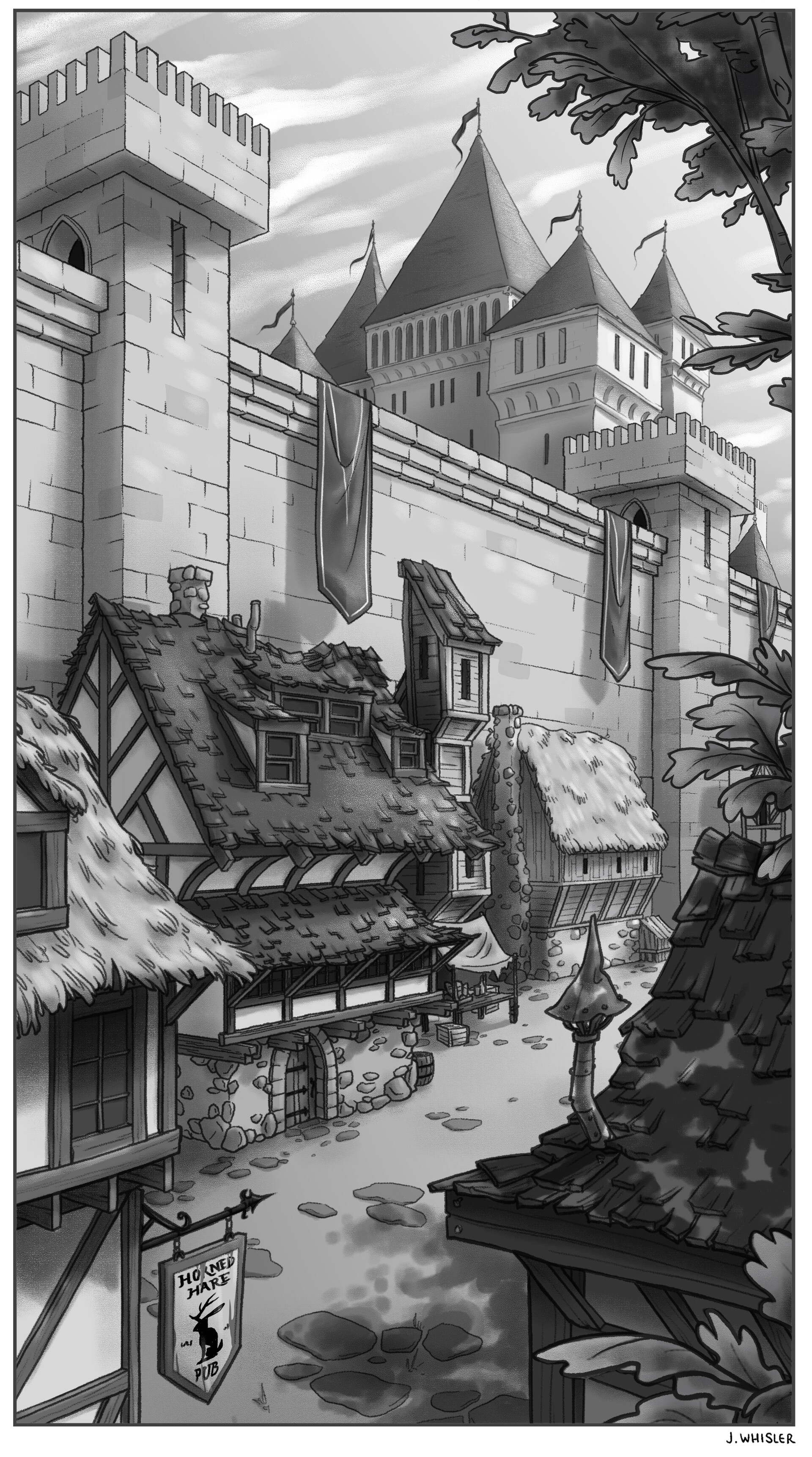 ArtStation - Castle Village