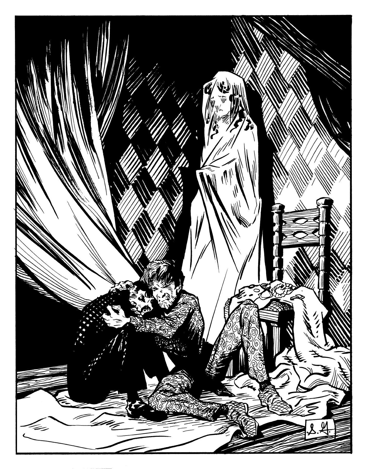 ArtStation - The Curtain at Rogozhin's Home