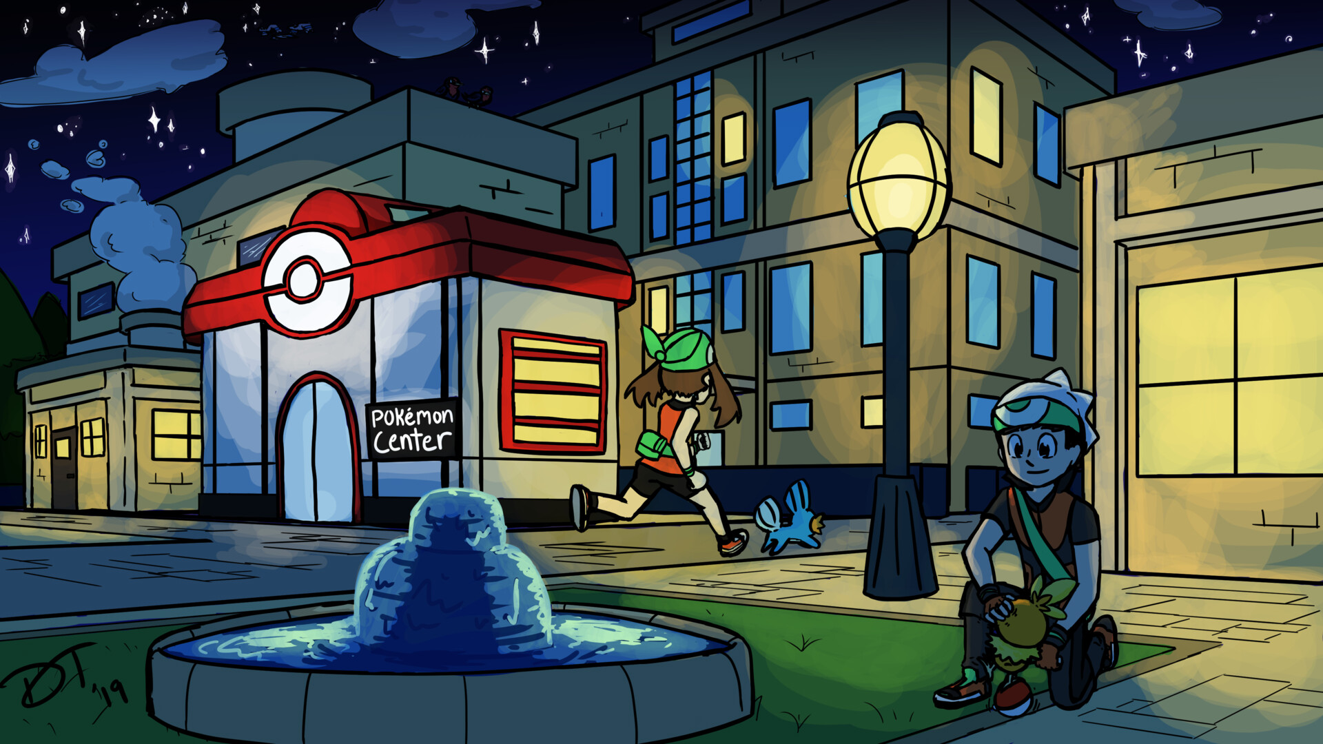 ArtStation - Rustboro at Night
